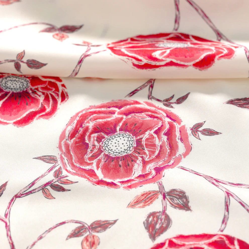 Cherry Vegan Silk Scarf – Mae Zae